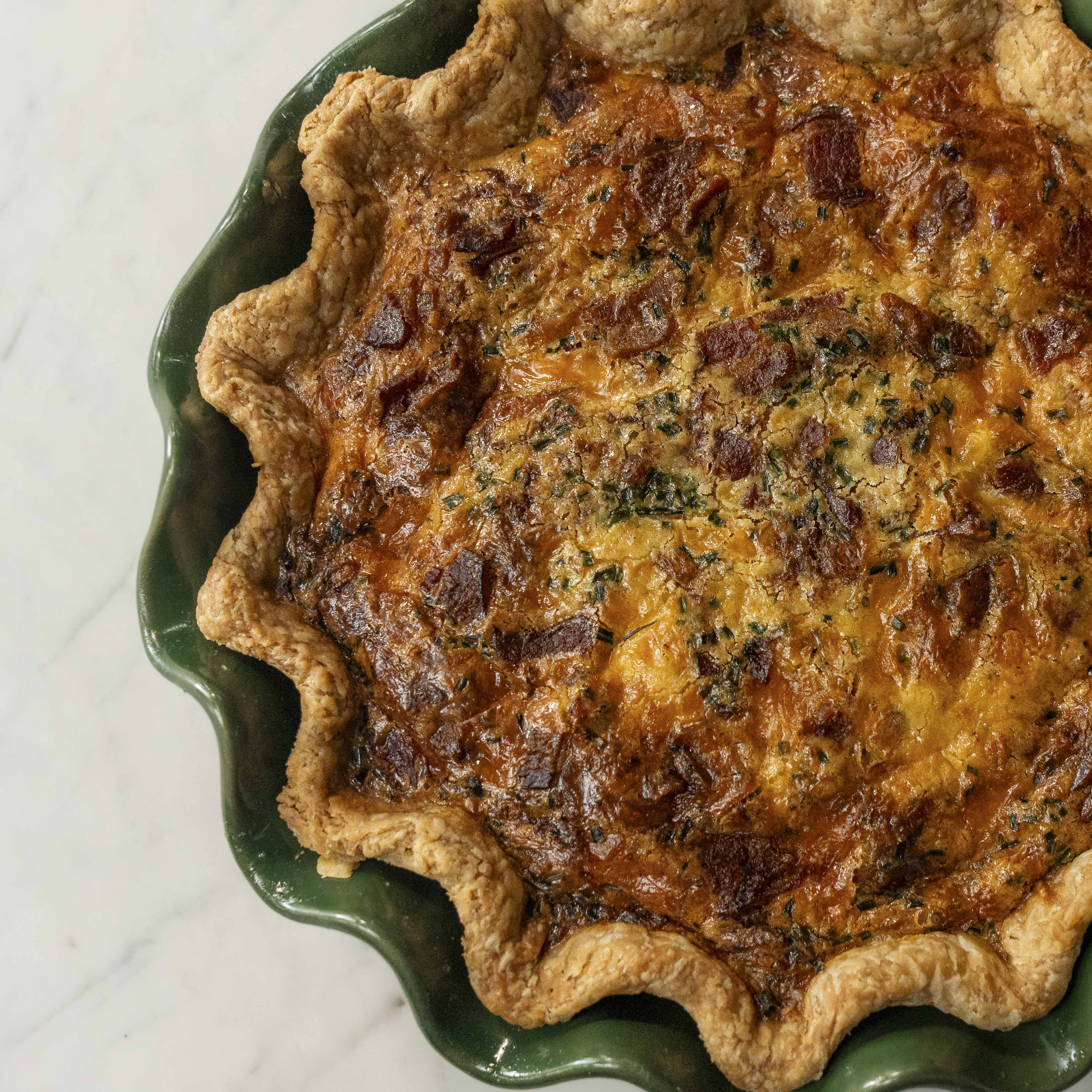 Bacon Cheddar Quiche – Magnolia