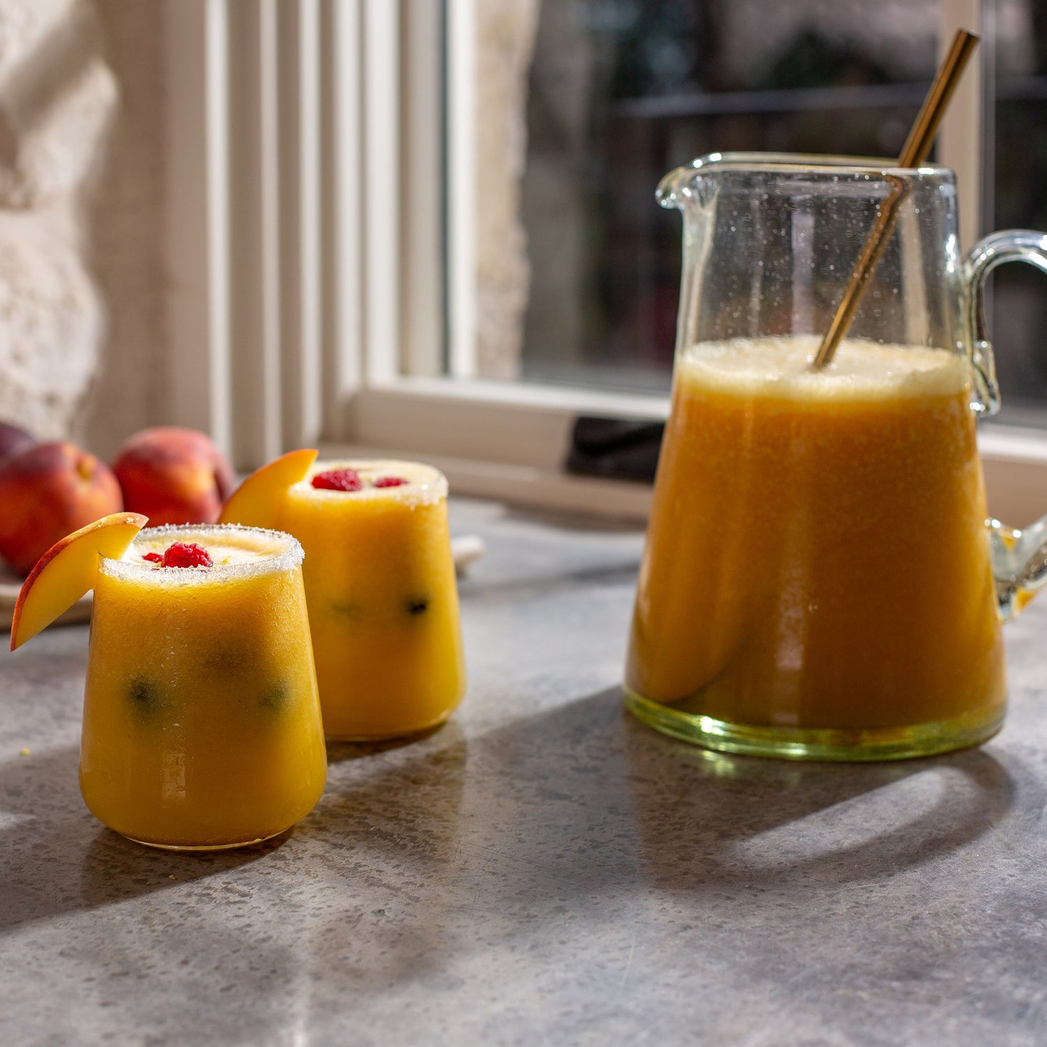 Blended Peach Sunrise Recipe – Magnolia