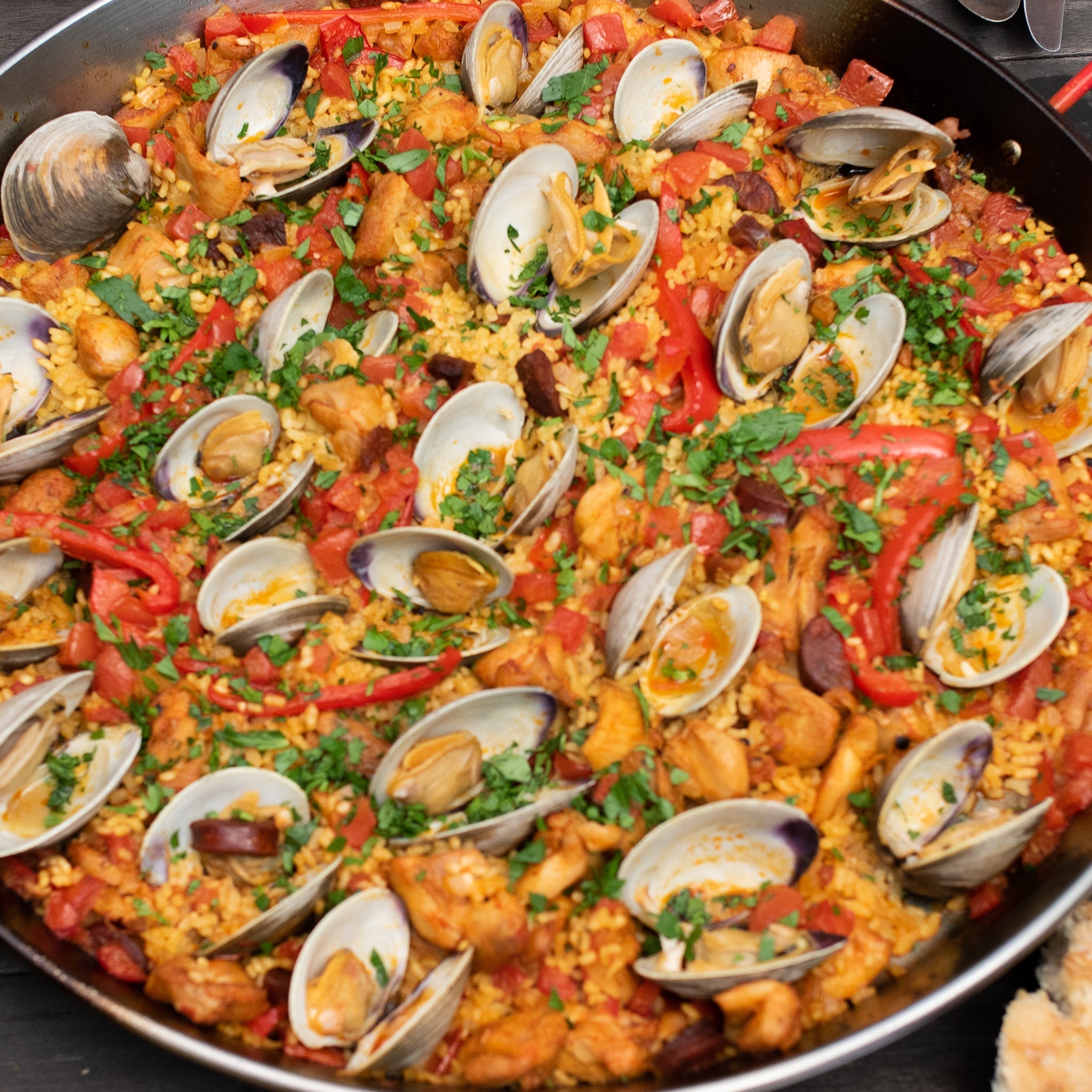 Chicken and Clam Paella Recipe – Magnolia