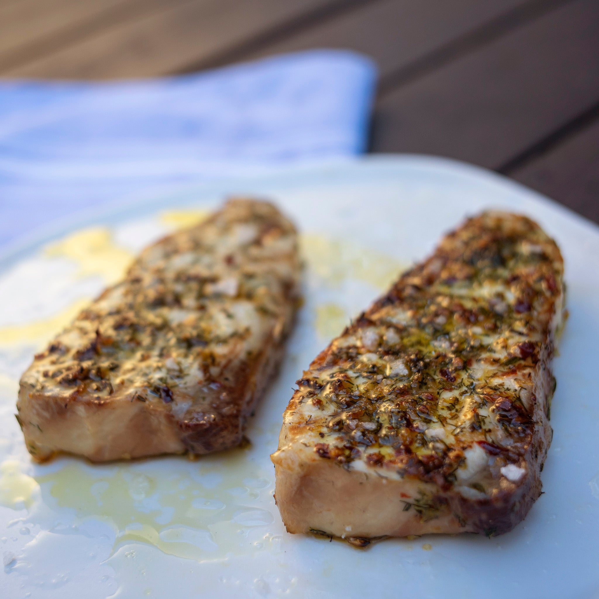 Grilled Bluefish with Garlic-Fennel Rub Recipe – Magnolia