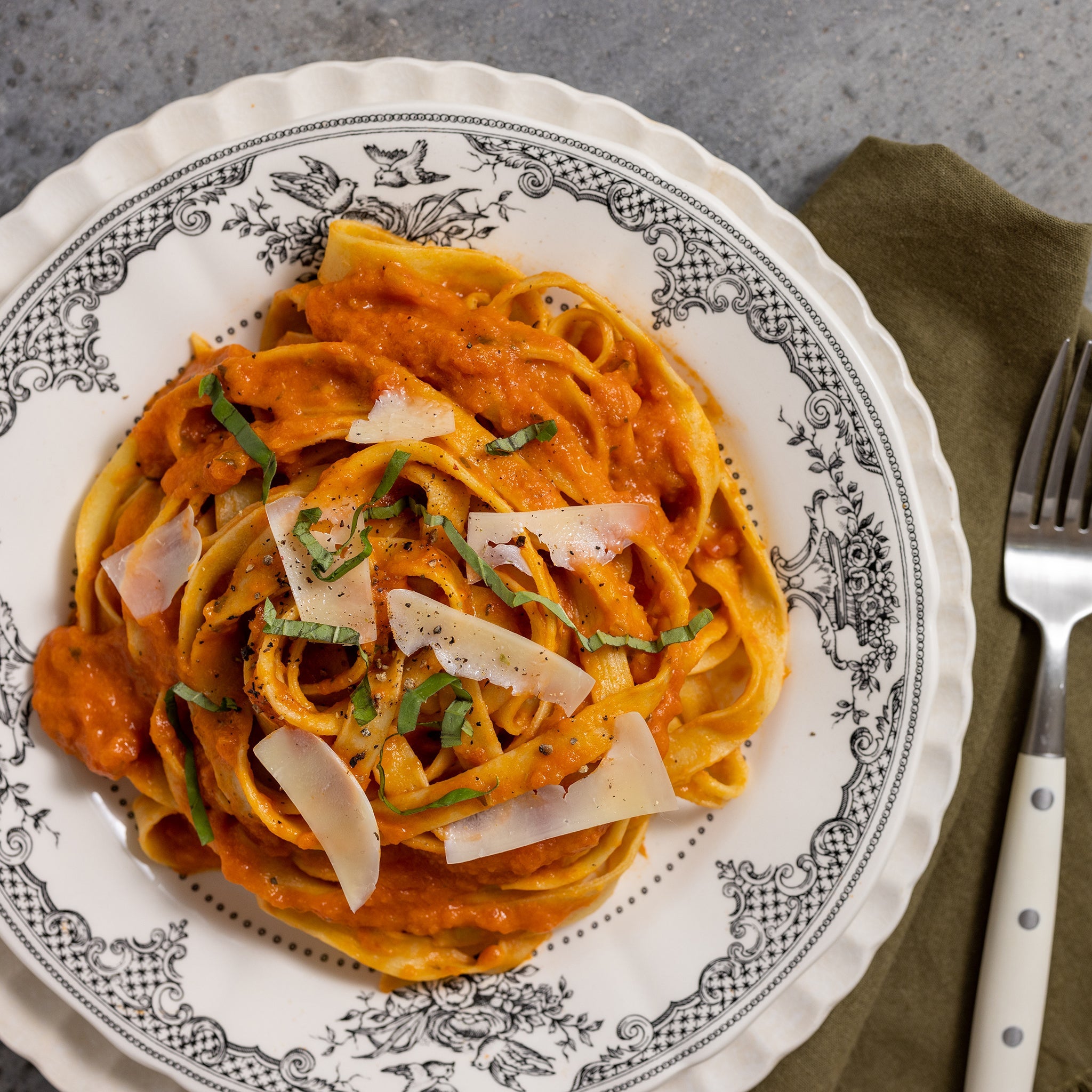 Homemade Pasta Noodles with Vodka Sauce Recipe – Magnolia