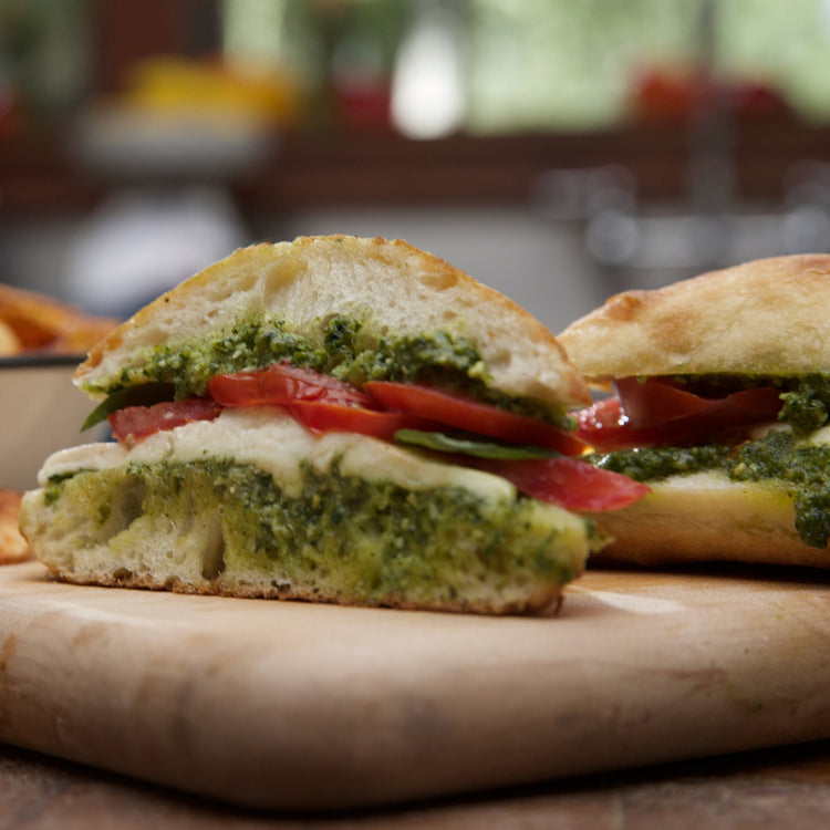 Pesto Caprese Sandwiches with Balsamic Glaze Recipe – Magnolia