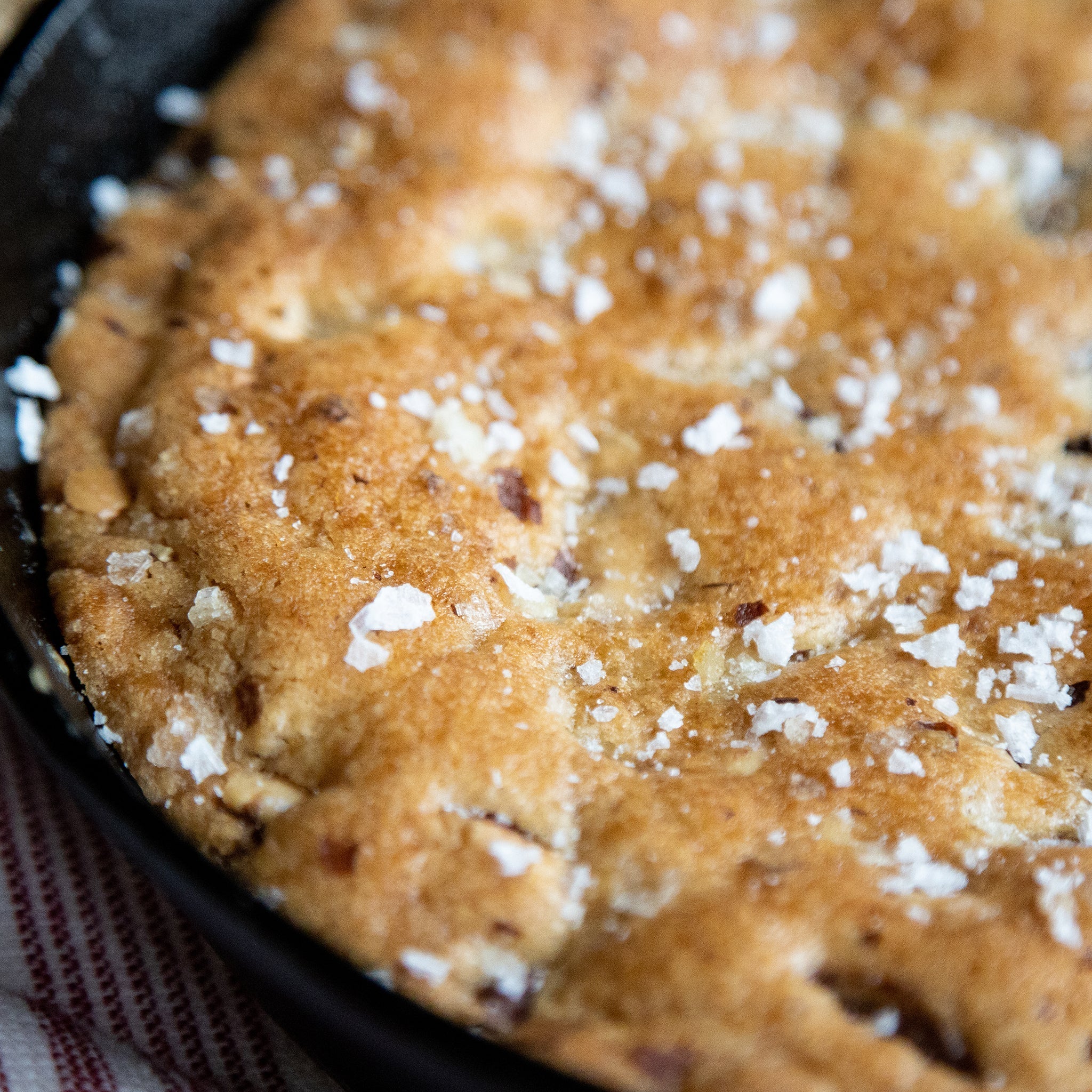 Salted Chocolate Chip and Almond Skillet Cookie Recipe – Magnolia