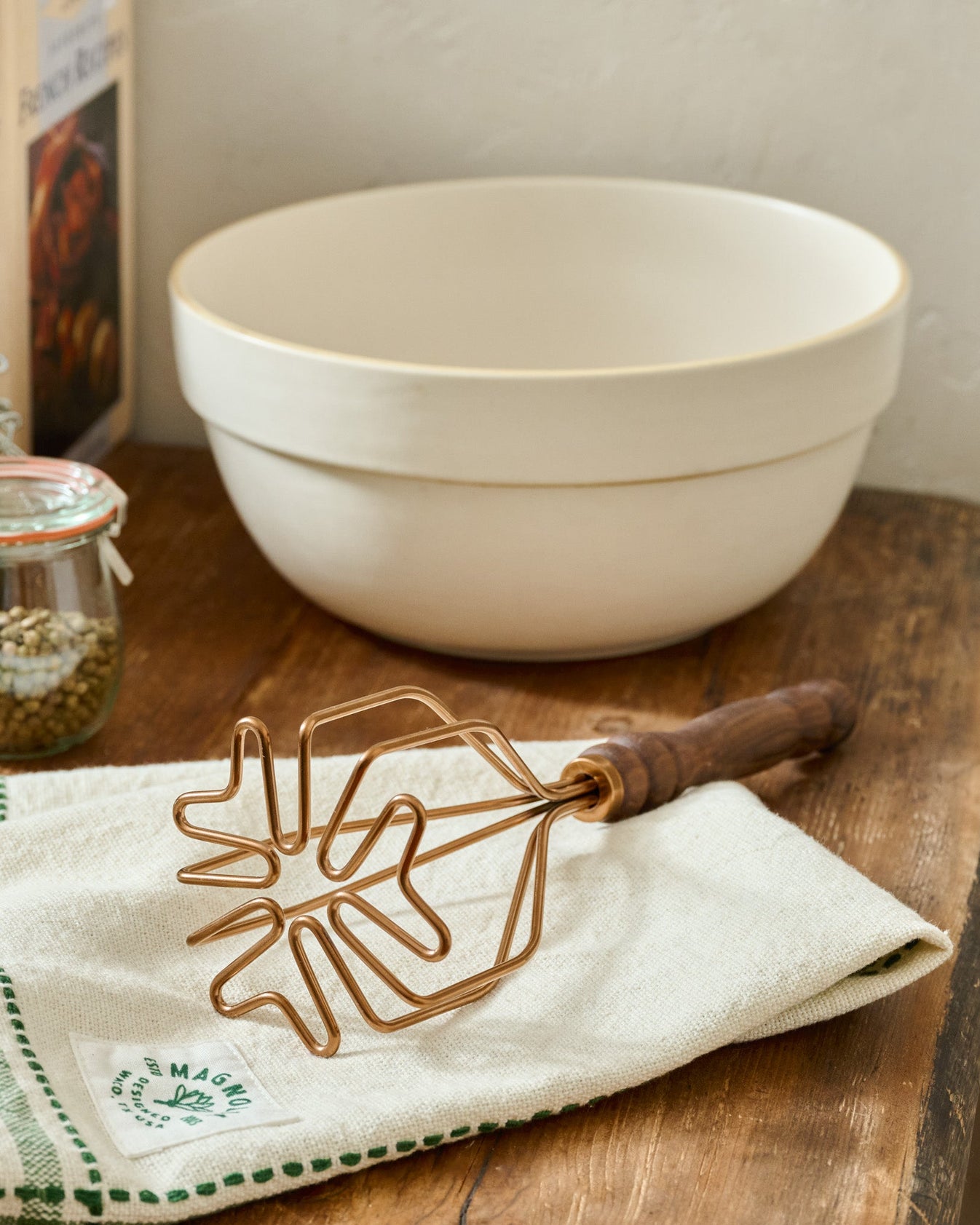Walnut Handle Copper Potato Masher – Magnolia