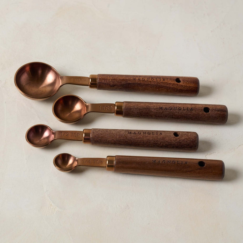 Walnut and Copper Measuring Spoons – Magnolia