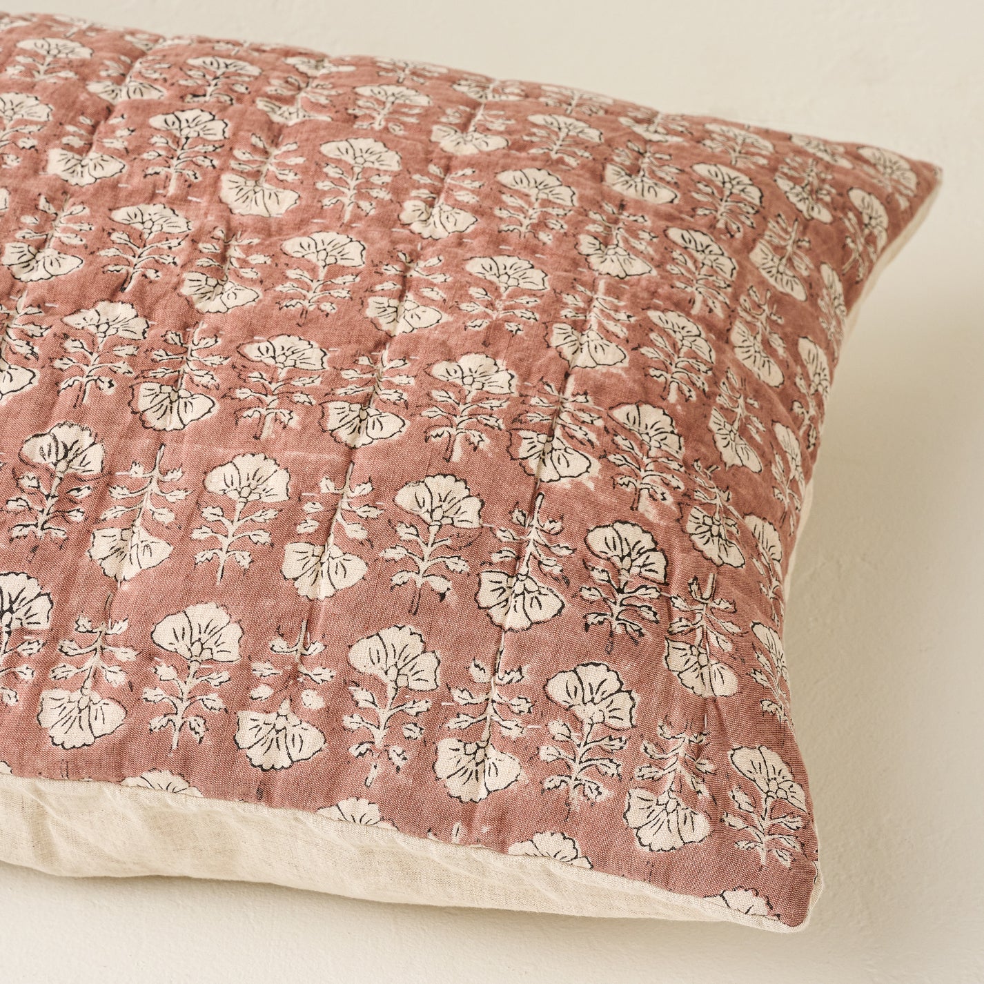 Flora Block Print Pillow Sham - Desert Clay – Magnolia