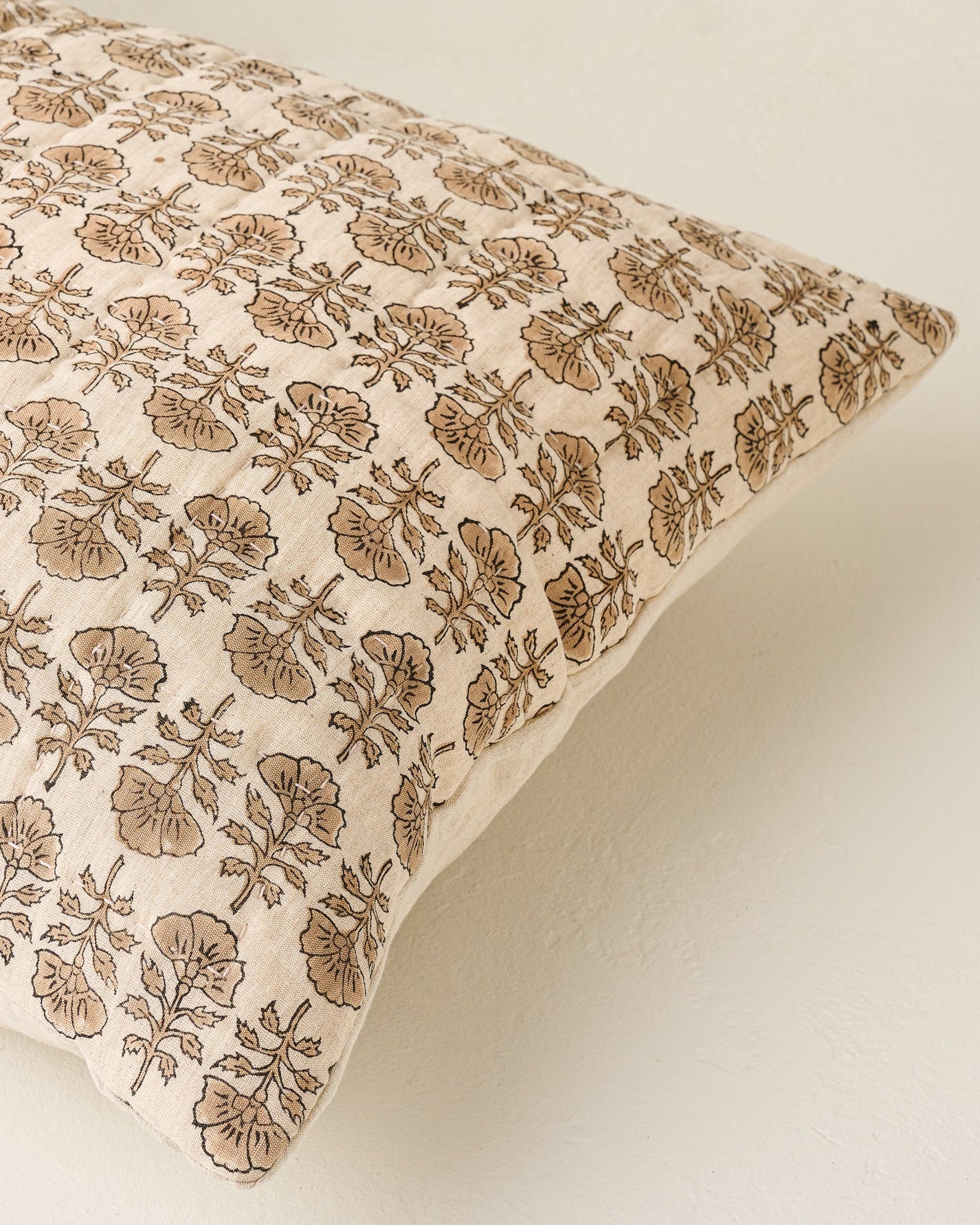 Flora Block Print Pillow Sham - Natural – Magnolia