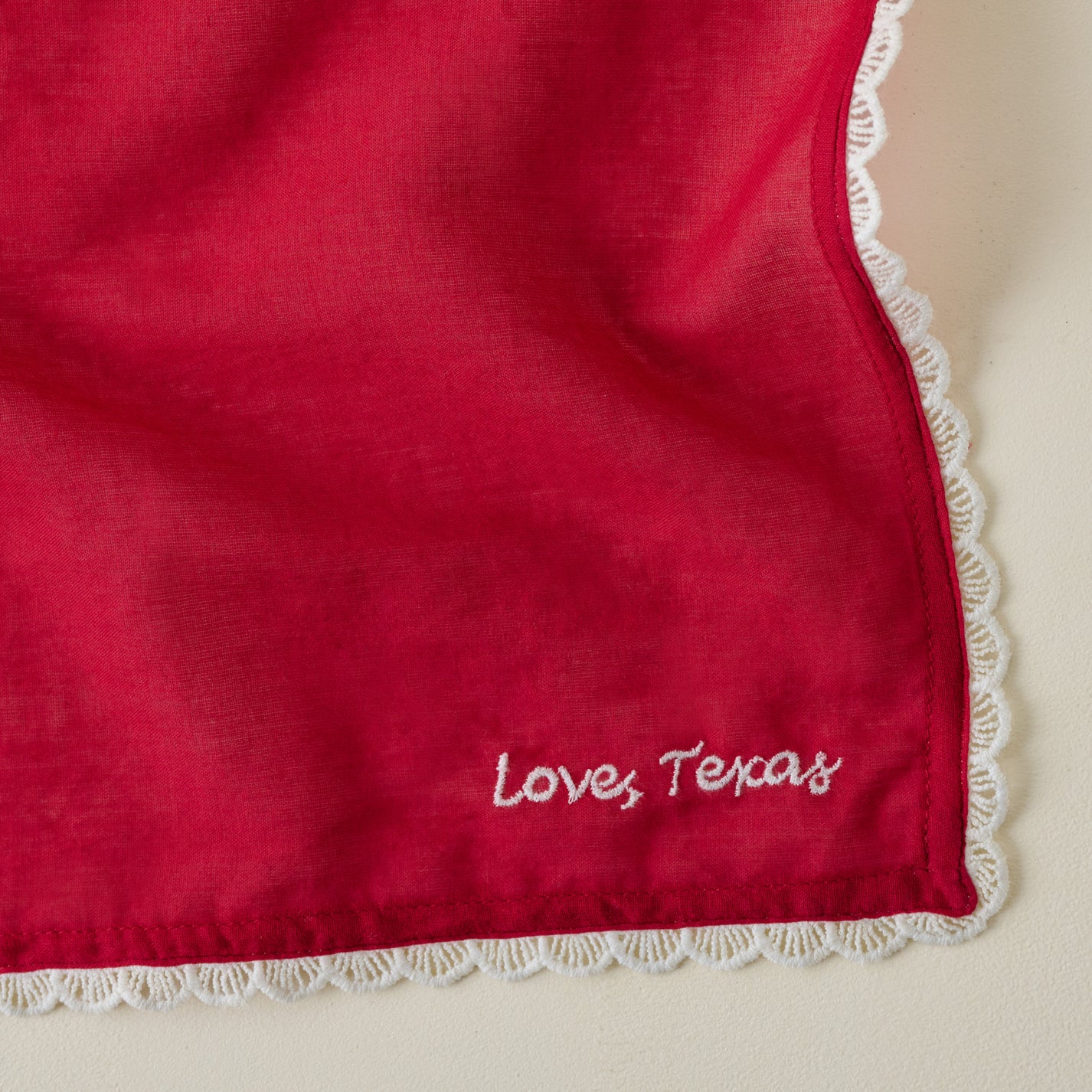 Love Texas Embroidered Bandana – Magnolia