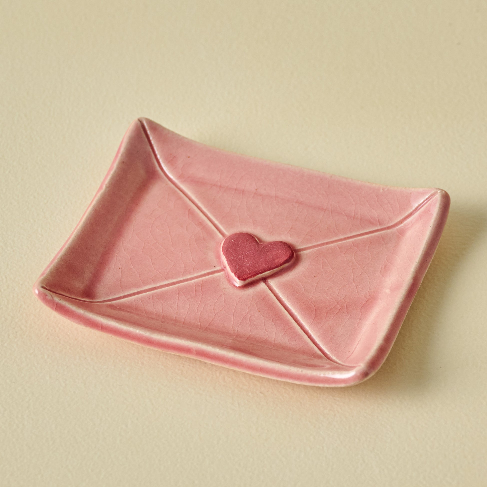 Heart Envelope Trinket Dish – Magnolia