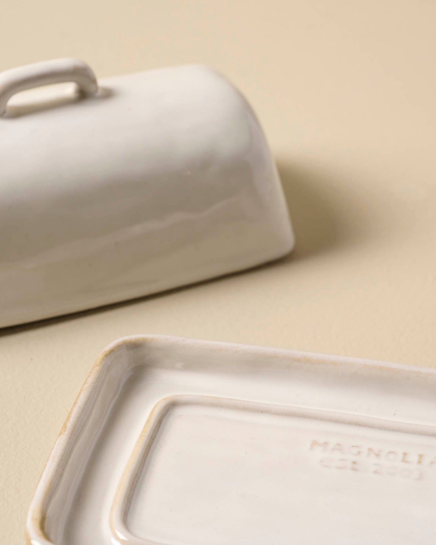 Magnolia Est. Ceramic Butter Dish