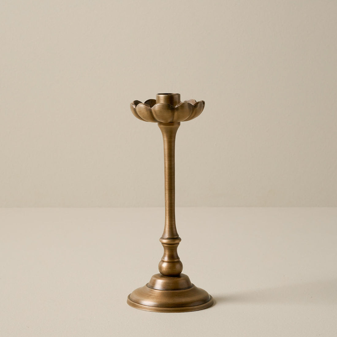 Anna Antique Brass Taper Holder – Magnolia