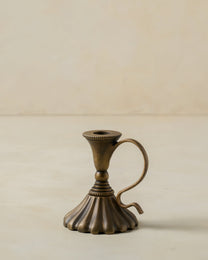 Anna Antique Brass Taper Holder – Magnolia
