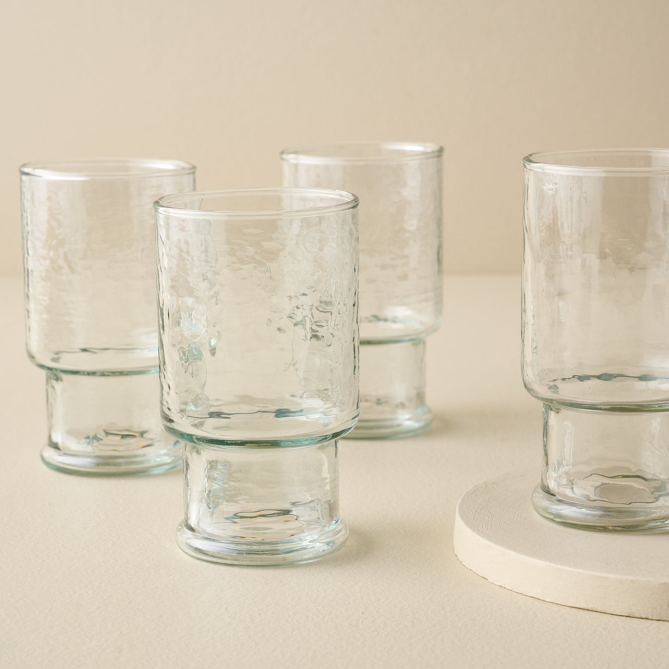 Rustic Glass Stacking Tumbler – Magnolia