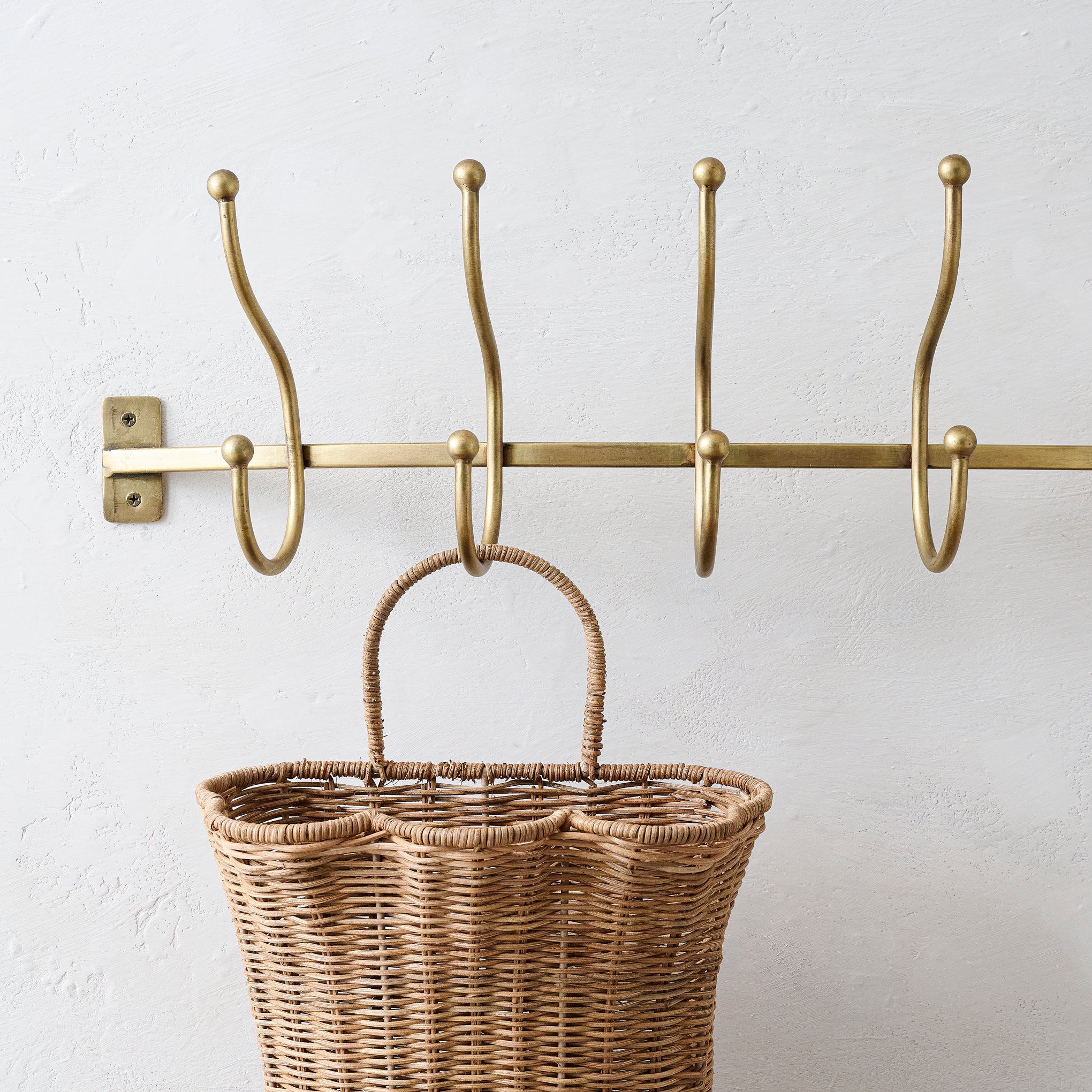 Webster Antique Brass Hook Rack – Magnolia