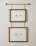 Colleen Wood and Brass Rail Double Picture Frame – Magnolia
