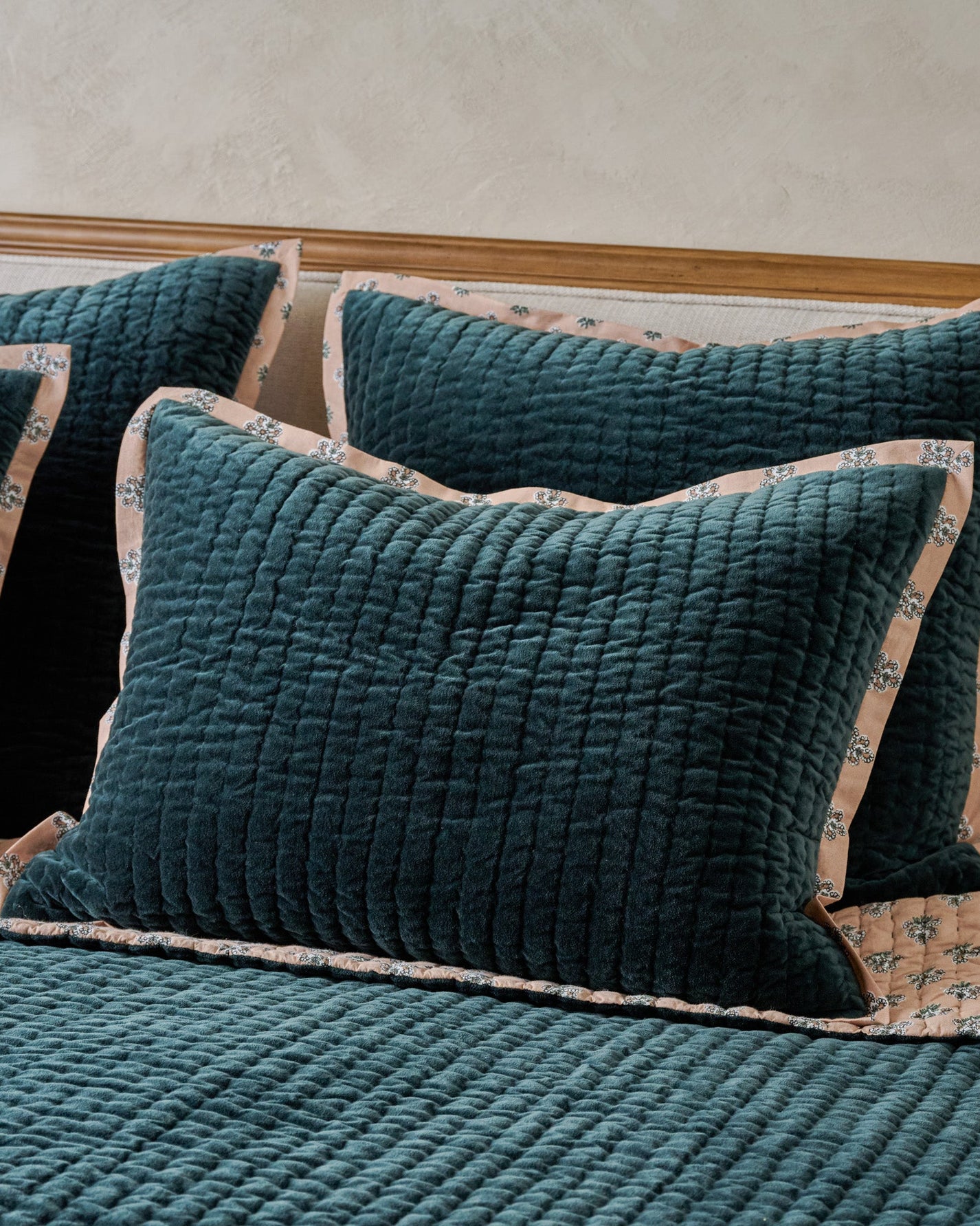 Audrey Velvet Block Print Quilt - Magical Forest – Magnolia