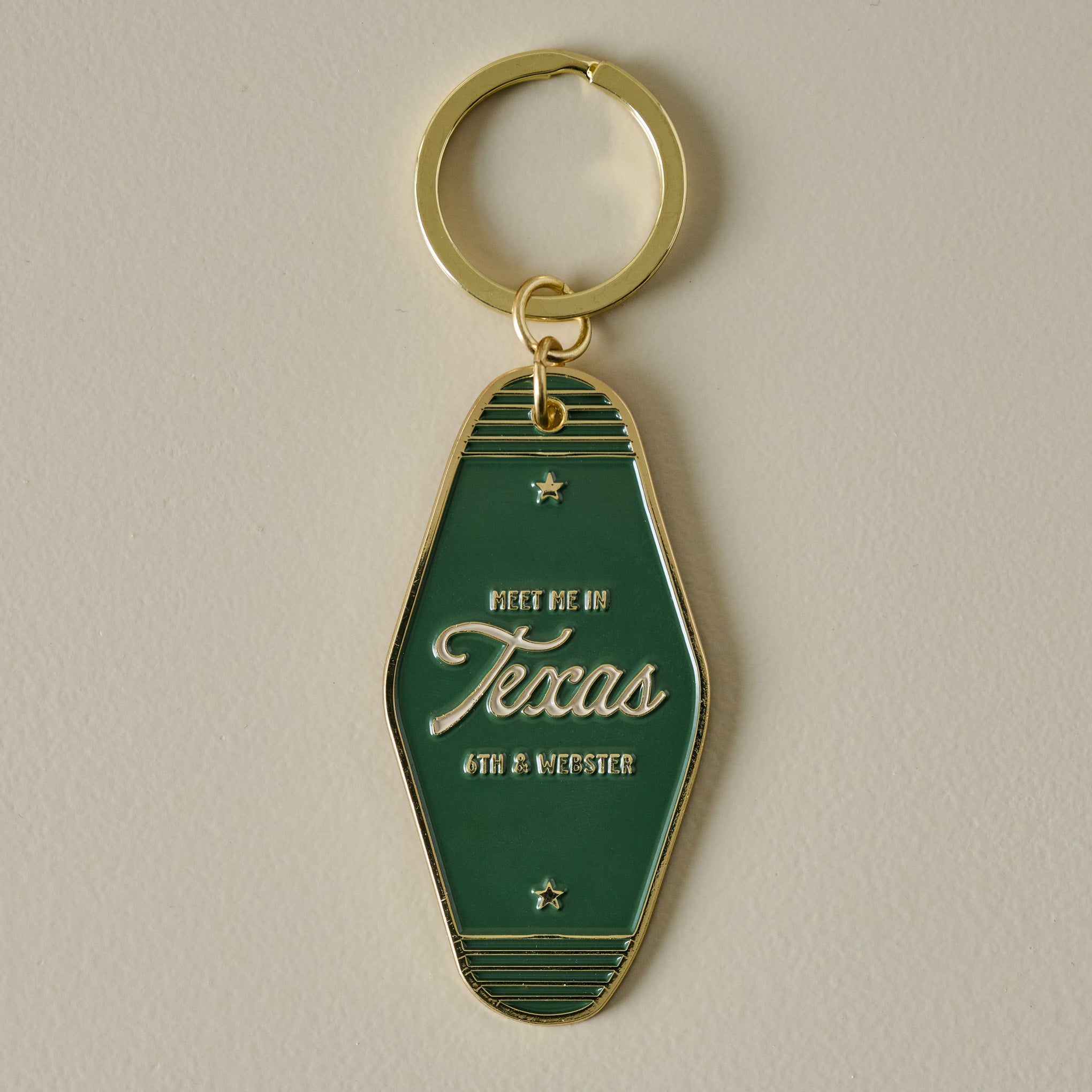 Meet Me in Texas Enamel Hotel Keytag Keychain – Magnolia