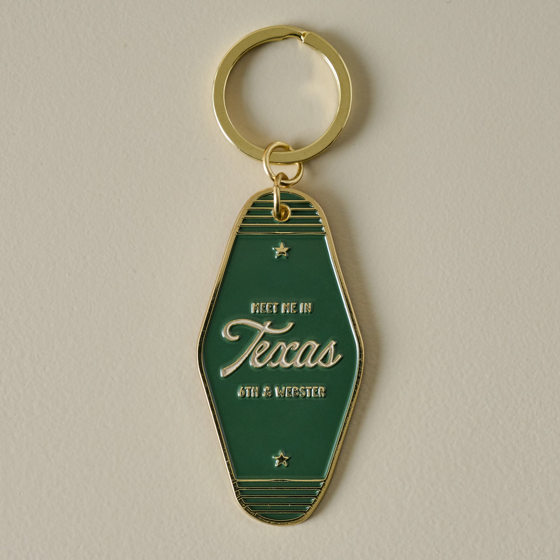Meet Me in Texas Enamel Hotel Keytag Keychain – Magnolia