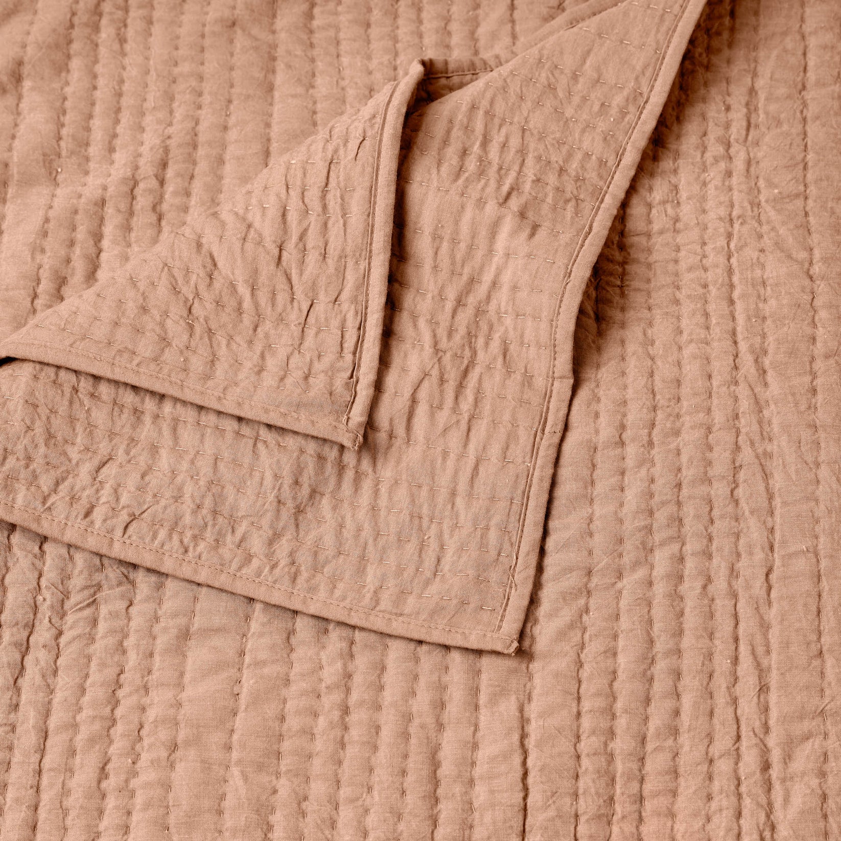 Stonewashed Pebbled Quilt - Desert Clay – Magnolia
