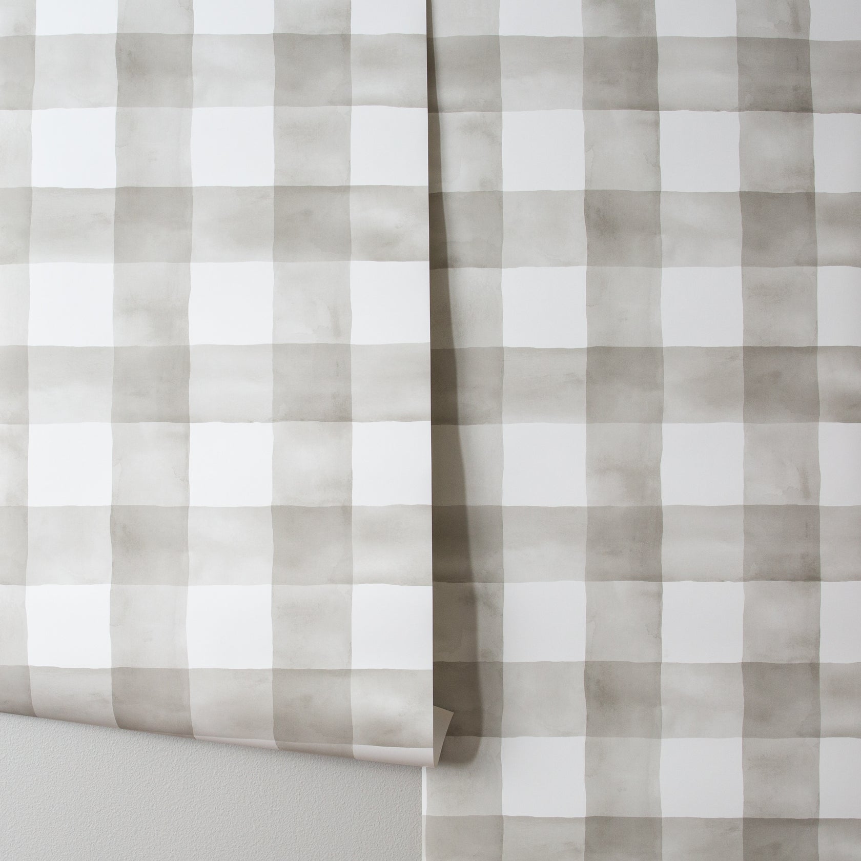 Watercolor Check Wallpaper | Magnolia