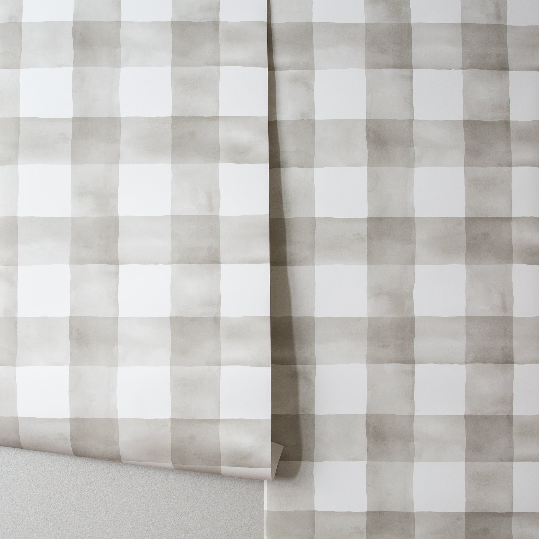 Watercolor Check Wallpaper | Magnolia