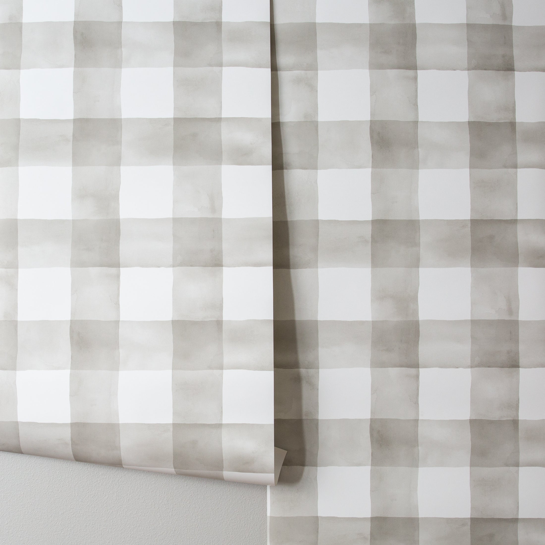 Watercolor Check Wallpaper | Magnolia