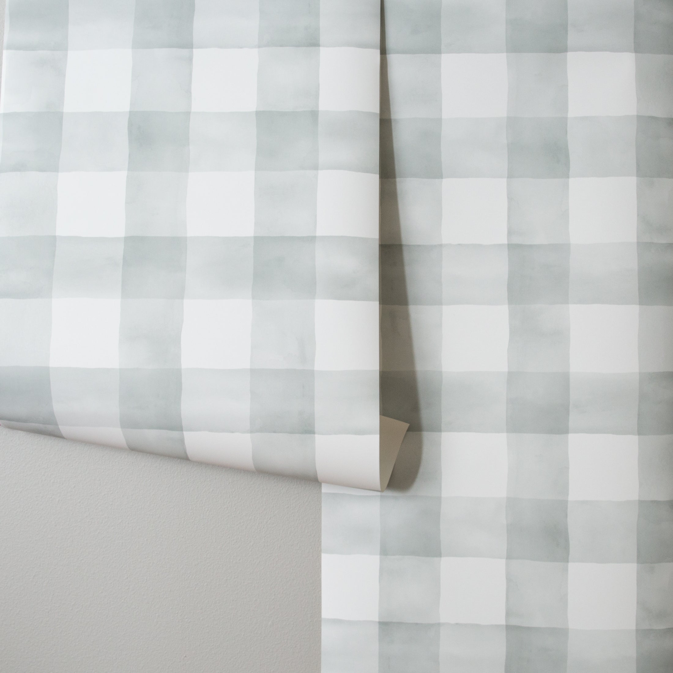 Watercolor Check Wallpaper | Magnolia