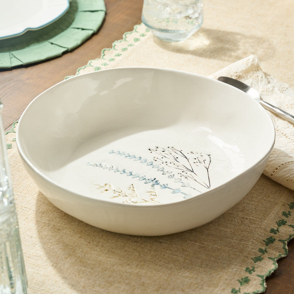 Pressed Floral Dinnerware Collection – Magnolia