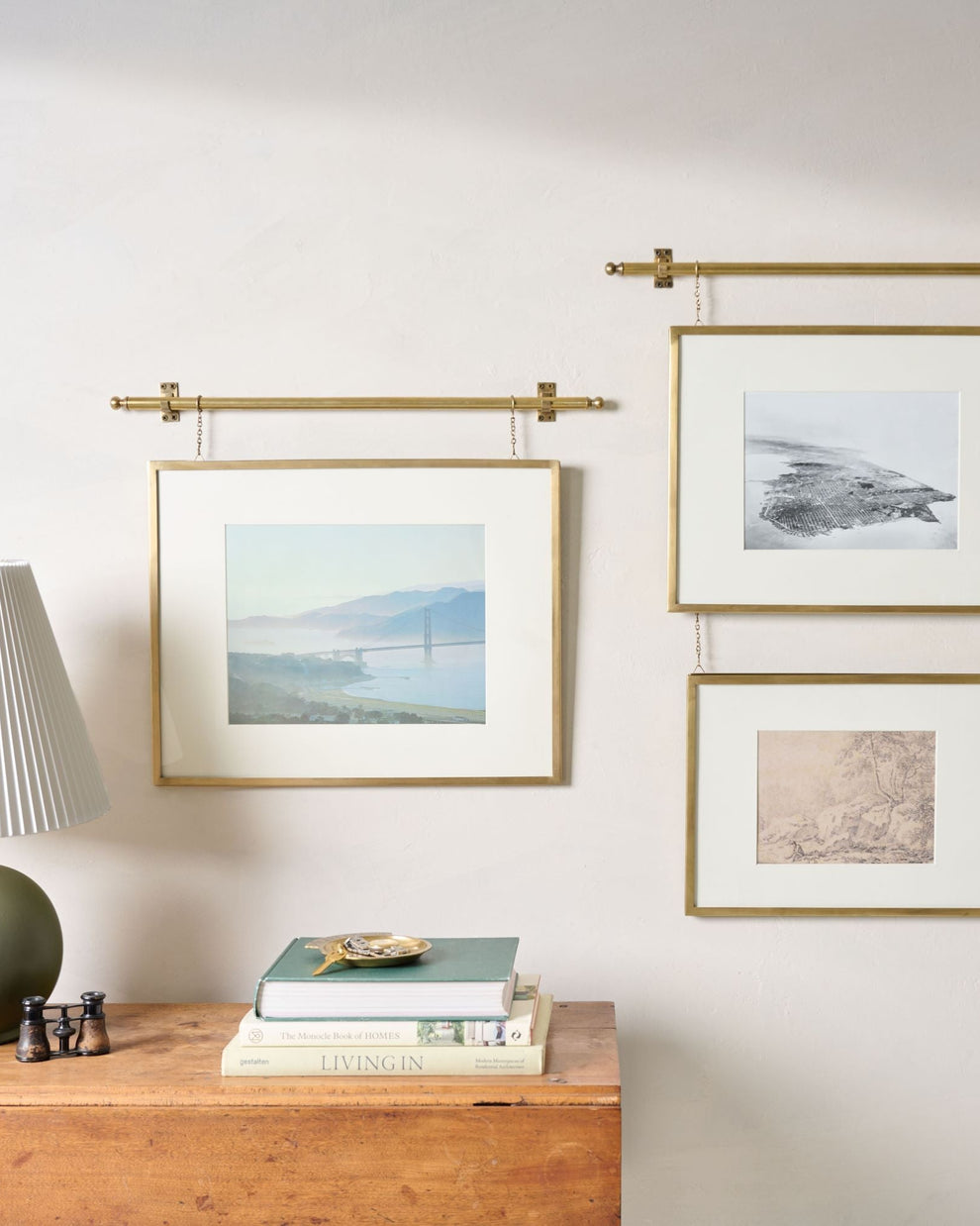 Colleen Brass Rail Double Picture Frame – Magnolia